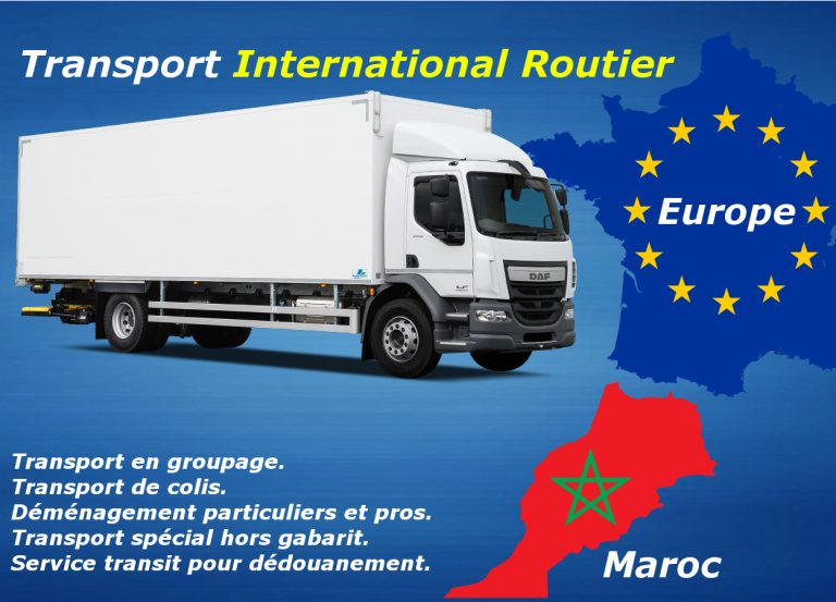 transporteur international Maroc – TARIFS TRANSPORT FRANCE MAROC